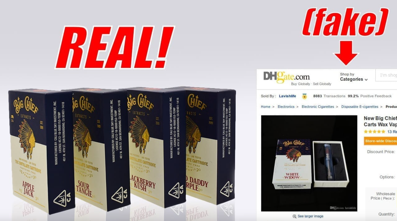 How to Spot Fake Big Chief Carts - Big Chief Cartridges